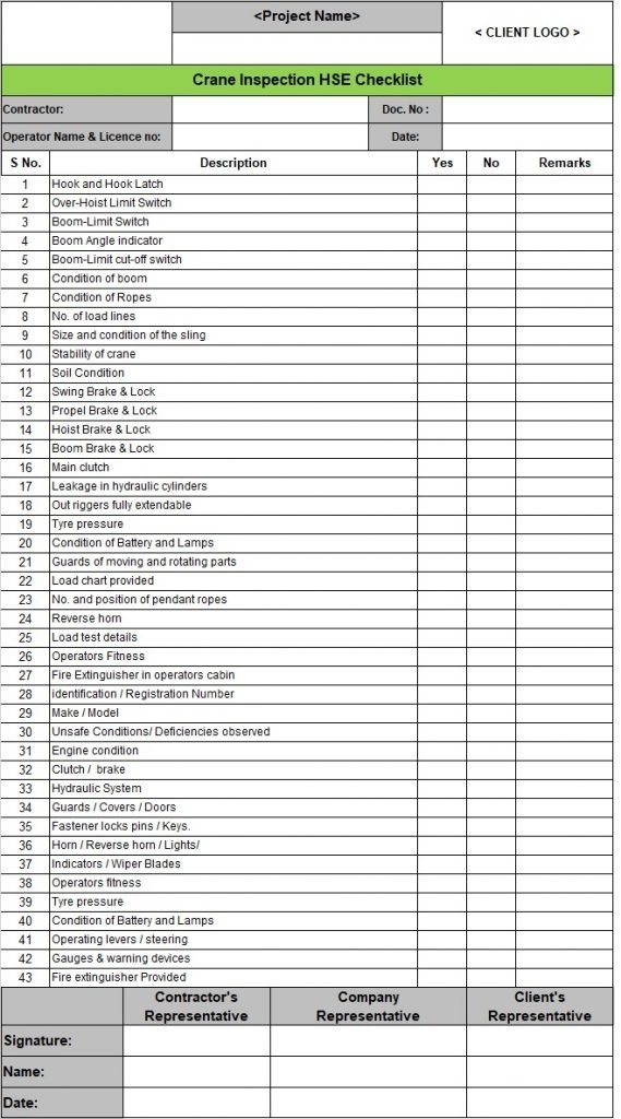 HSE Checklists with Visual Guides – Improve Safety Compliance