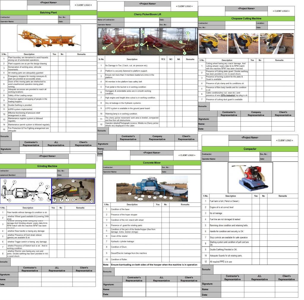HSE Checklists with Visual Guides – Improve Safety Compliance