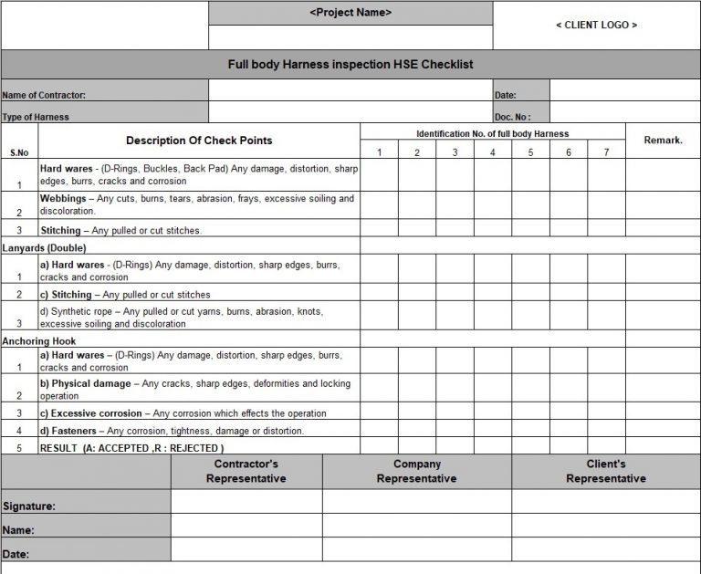 HSE Checklists with Visual Guides – Improve Safety Compliance