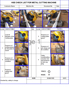 HSE Checklists with Visual Guides – Improve Safety Compliance