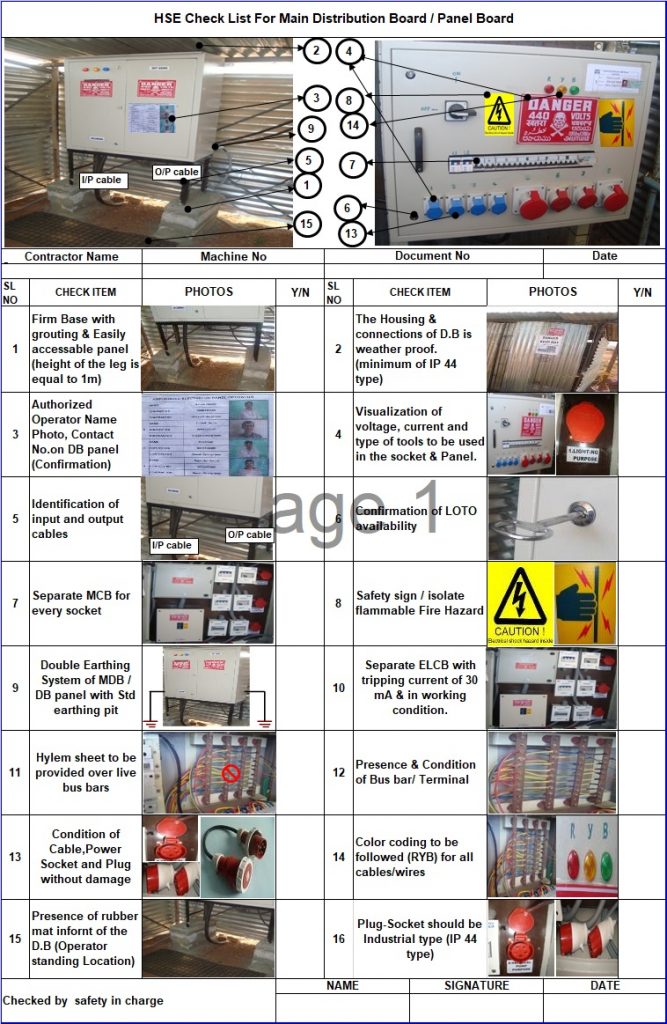 HSE Checklists with Visual Guides – Improve Safety Compliance