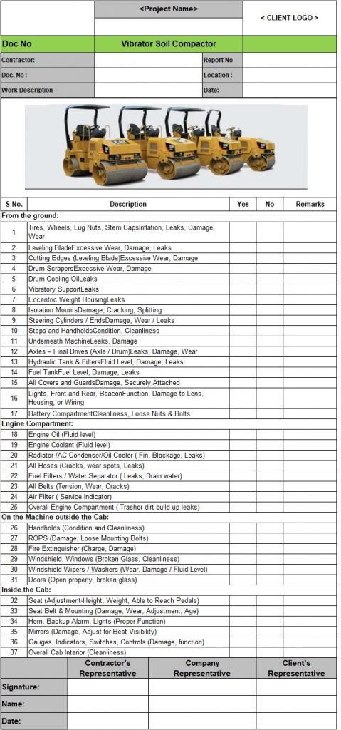 Download HSE Checklist with help of Pictures | HSE Docs