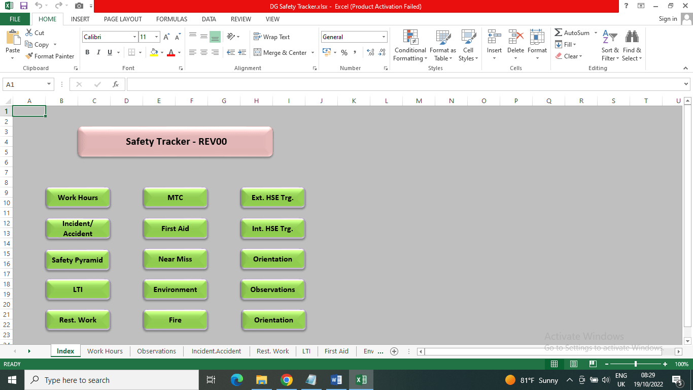 Multiple HSE Reporting Dashboards