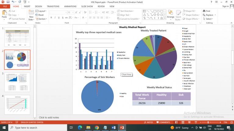 Multiple HSE Reporting Dashboards