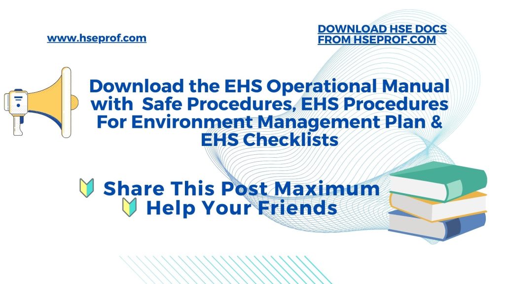 EHS Operational Manual Template | Download