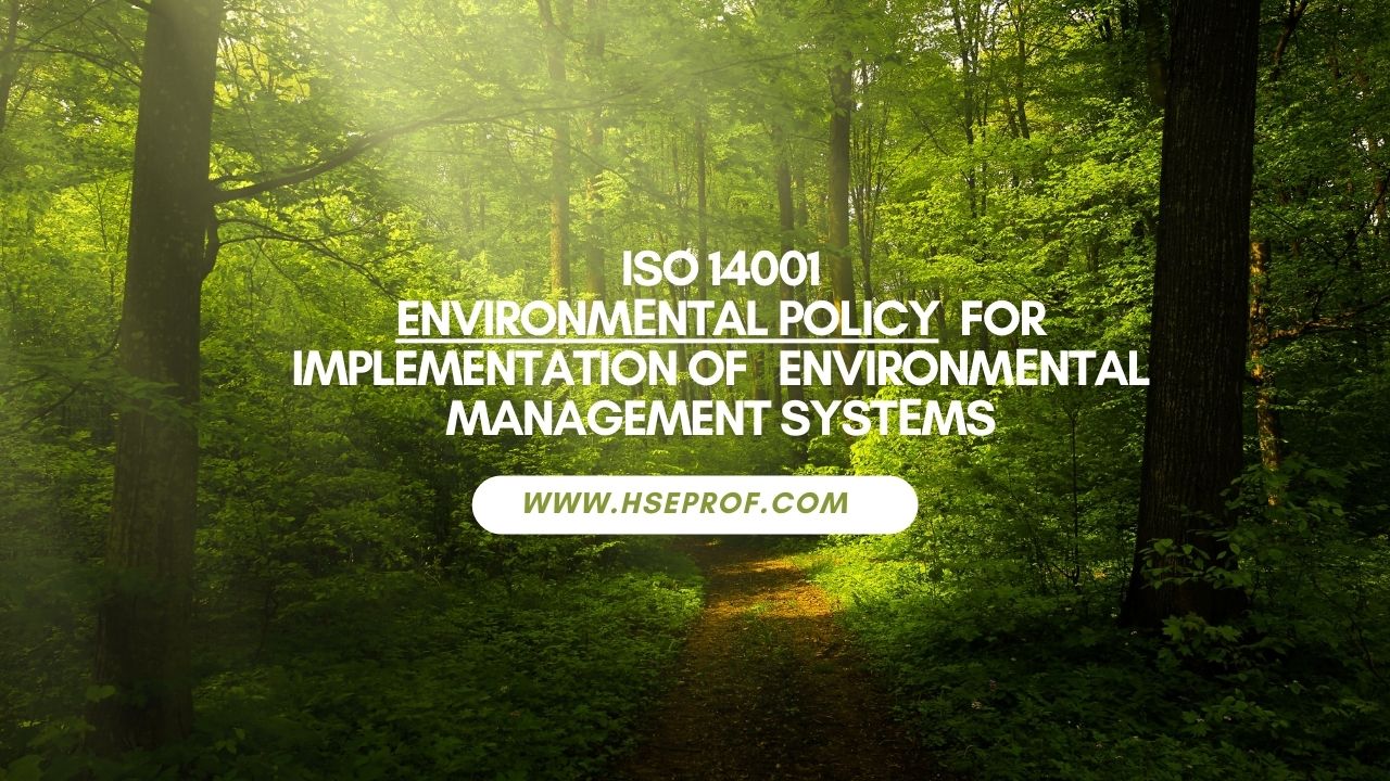 Blank Environmеntal Policy for EMS | Template | ISO 14001 Toolkit