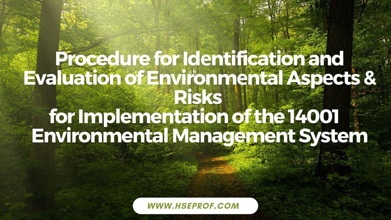 Environmental Aspect & Risk Procedure | Template